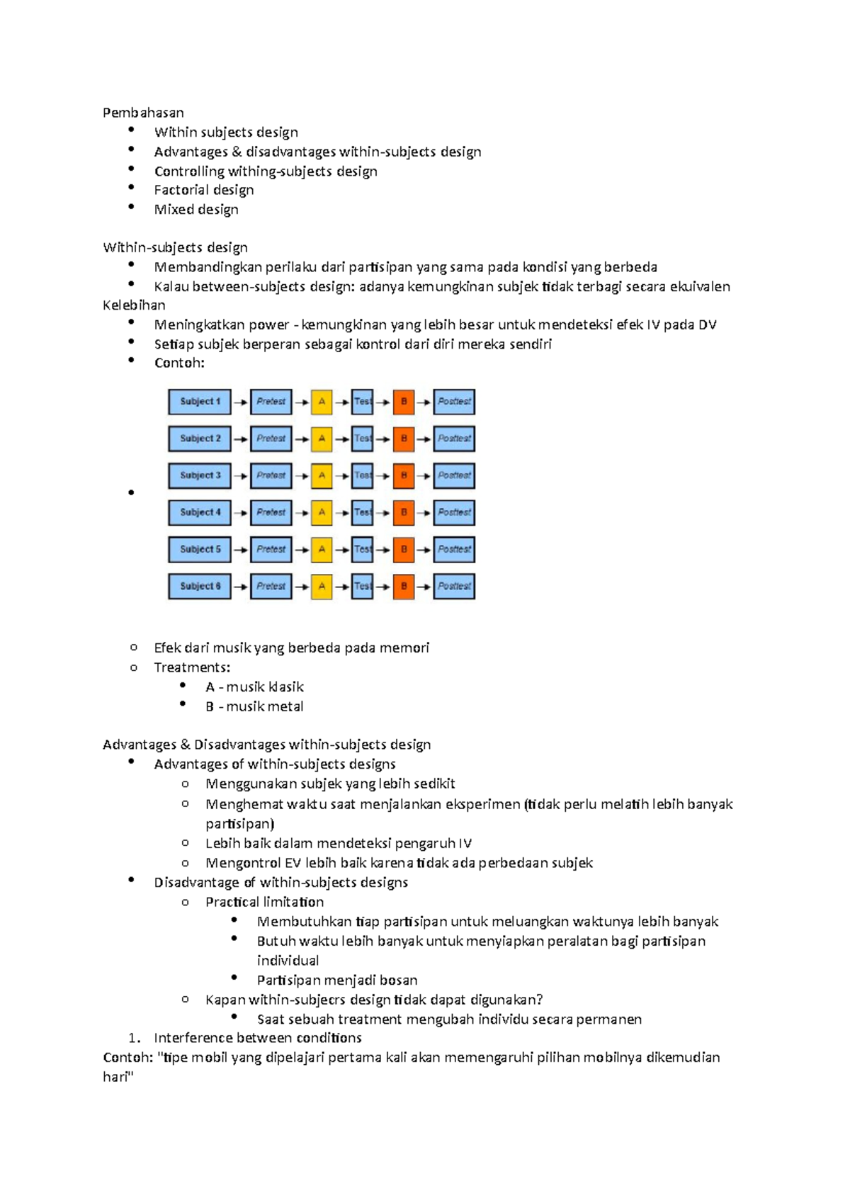 Experimental Research Strategy - Within Subject Design - Pembahasan ...