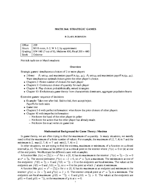 Math 364 Chapter 14- Repeated Prisoner’S Dilemma - CHAPTER 14: REPEATED ...