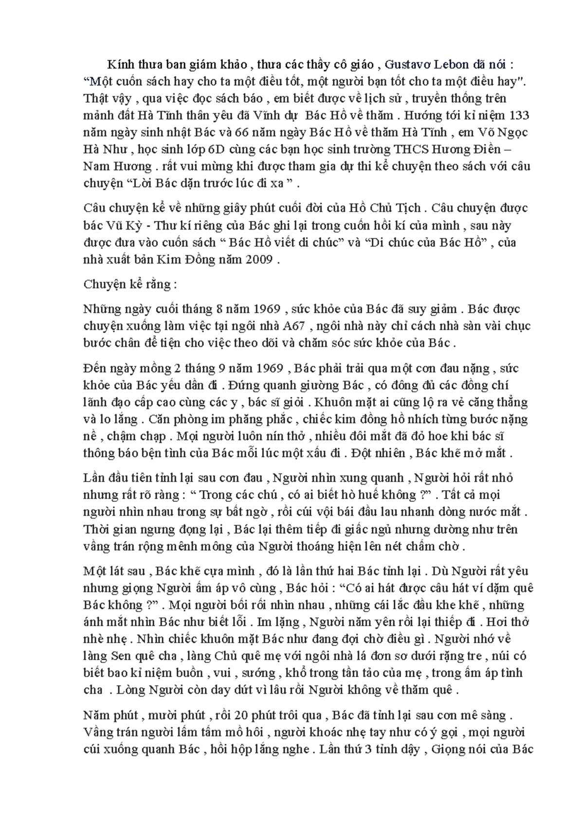 Kính thưa ban giám khảo - van ban - Kính thưa ban giám khảo , thưa các ...