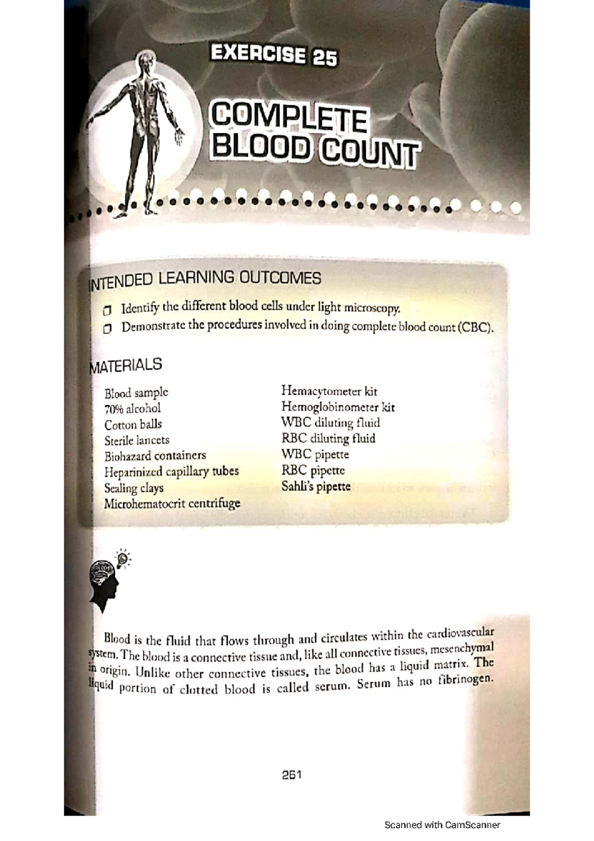 Complete Blood Count (1) - Human Anatomy and Physiology (MedTech) - Studocu