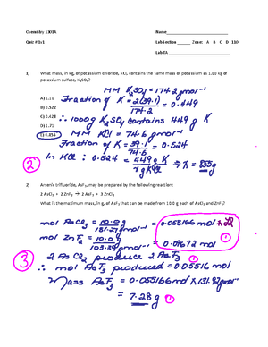 Gizmo Moles Answers - Name: Date: Student Exploration: Moles Directions ...
