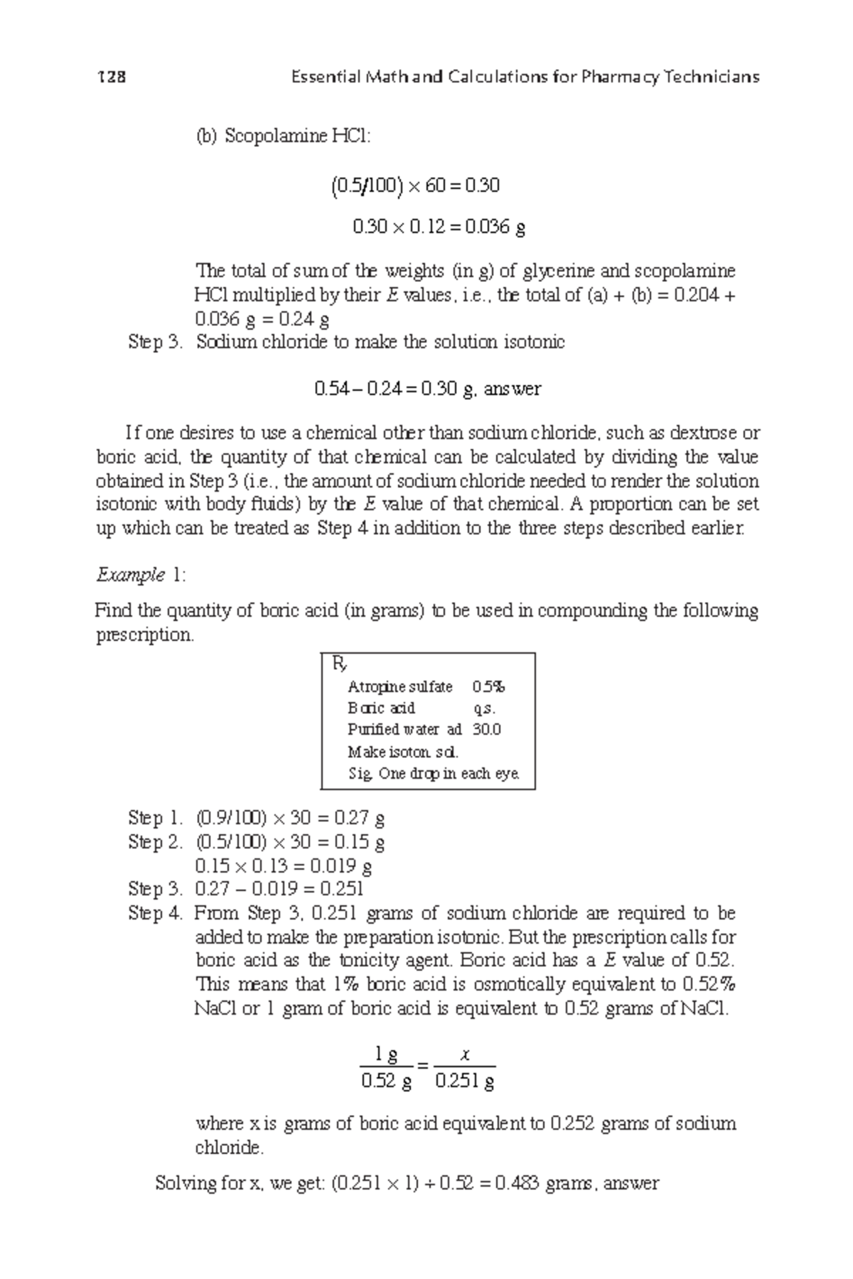 Essential Math and Calculations for Pharmacy Technicians-15 - QRZQ ...
