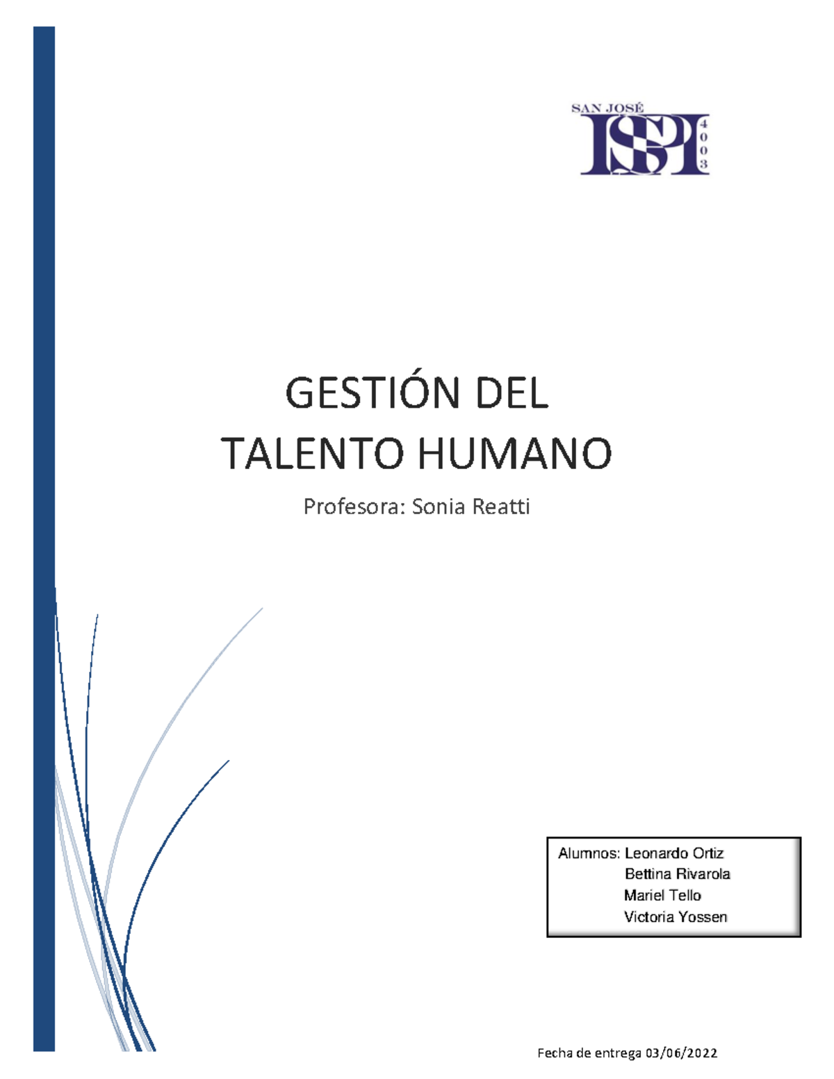 TP RRHH Final - Detallado de proceso de reclutamiento - Fecha de entrega 03/06/ GESTI”N DEL ...