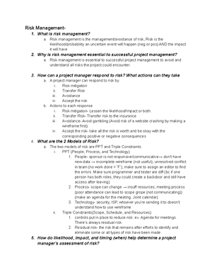 MIST 5740S EXAM 2 - Course Notes (In and Out of Lecture), Exam Prep ...