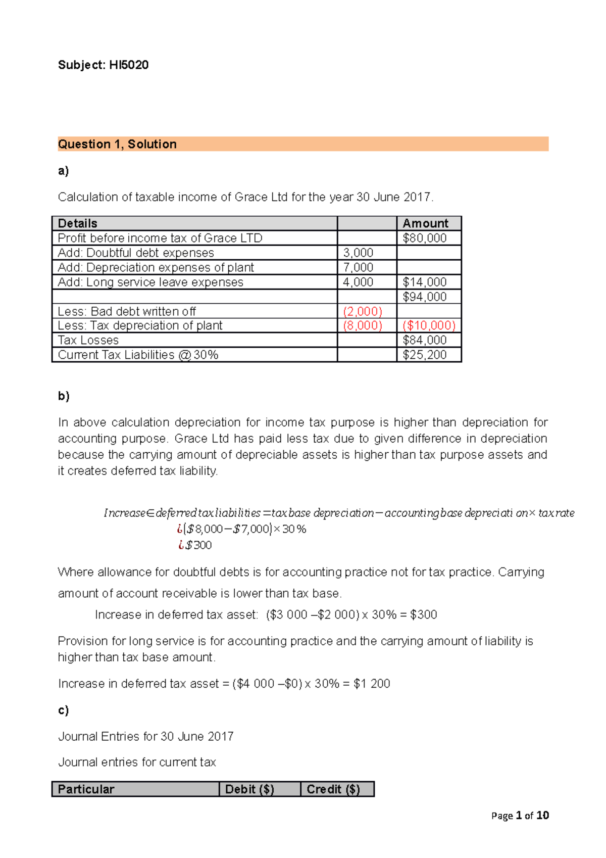 Hi5020 tutorial 2 answers - HI5020 - Studocu