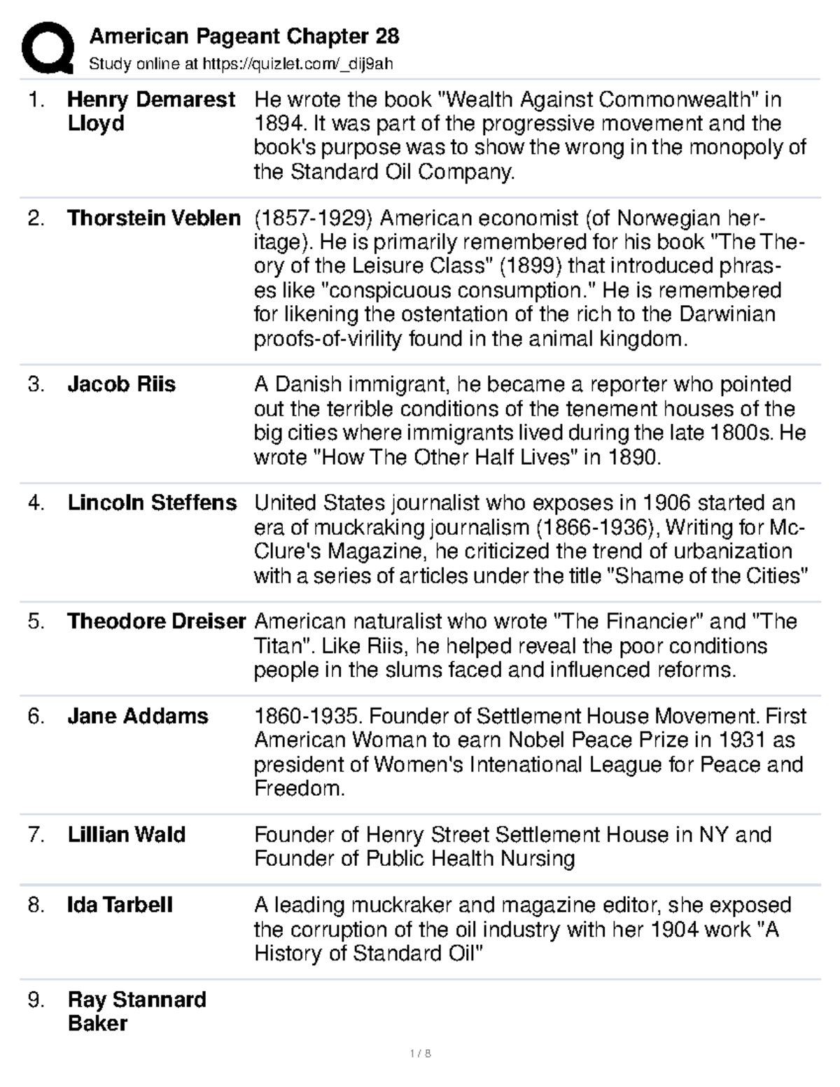 American-pageant-28 - dajiknljsm, - Study online at quizlet/_dij9ah ...