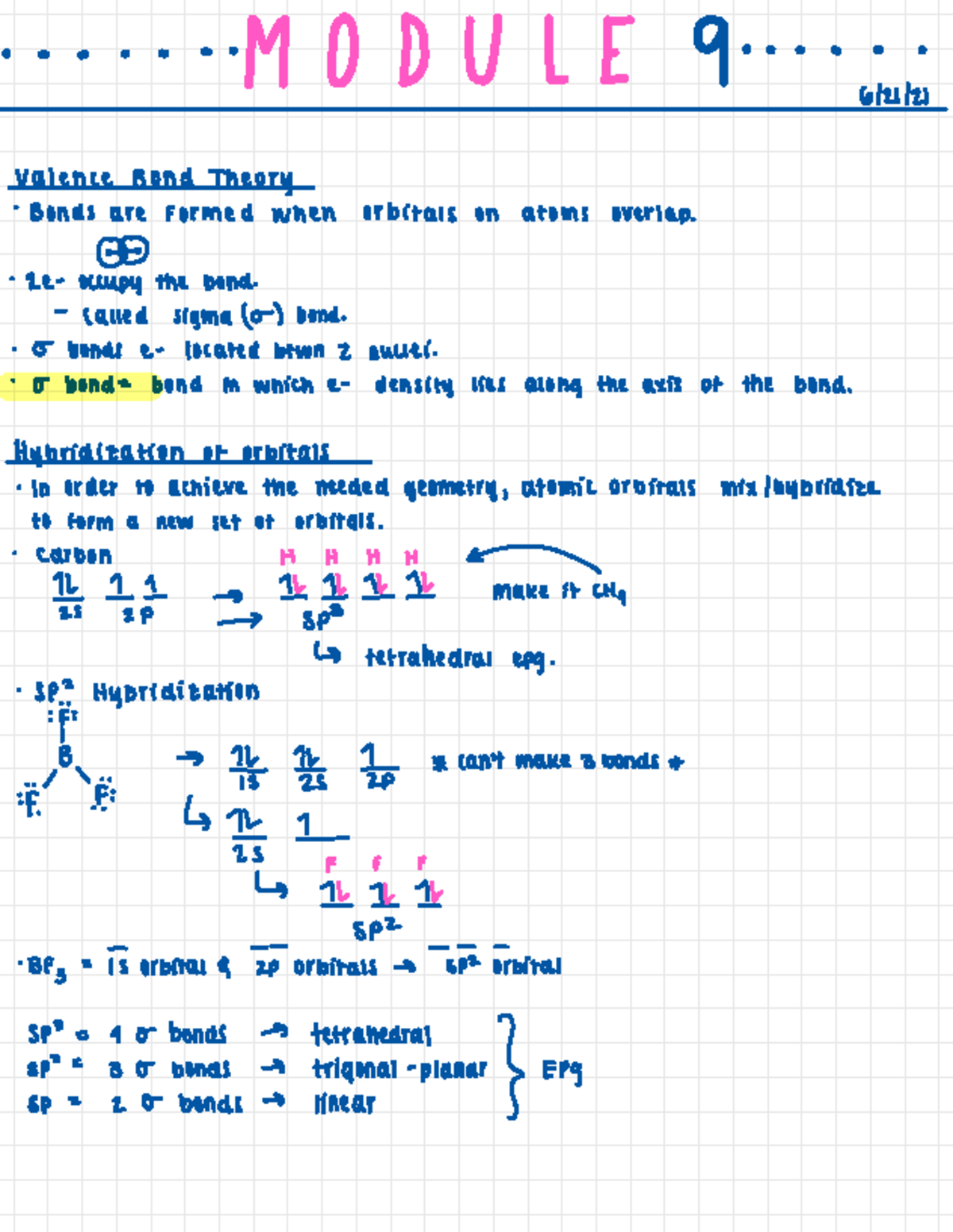 General Chemistry 1 module notes - . - MODULE 9 ...... 6121121 ...