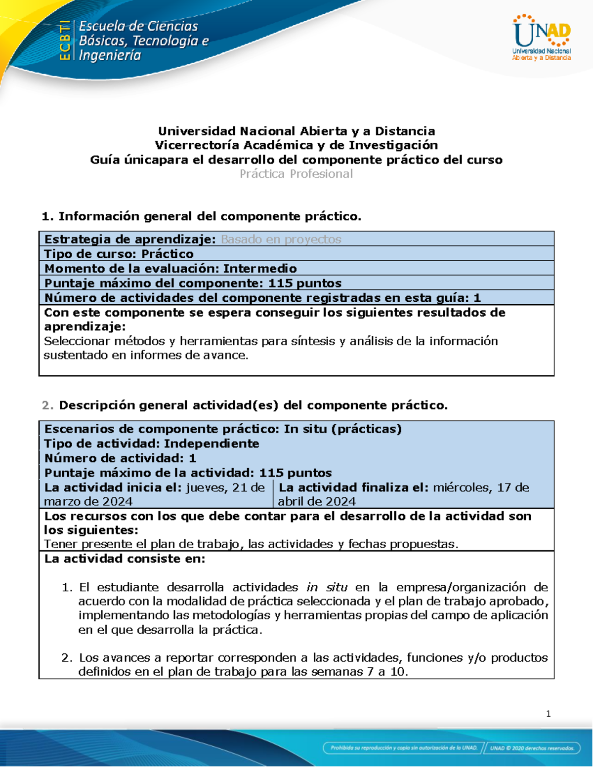 Guía para el desarrollo del componente práctico- Unidad 2 - Fase 3 - Universidad Nacional ...