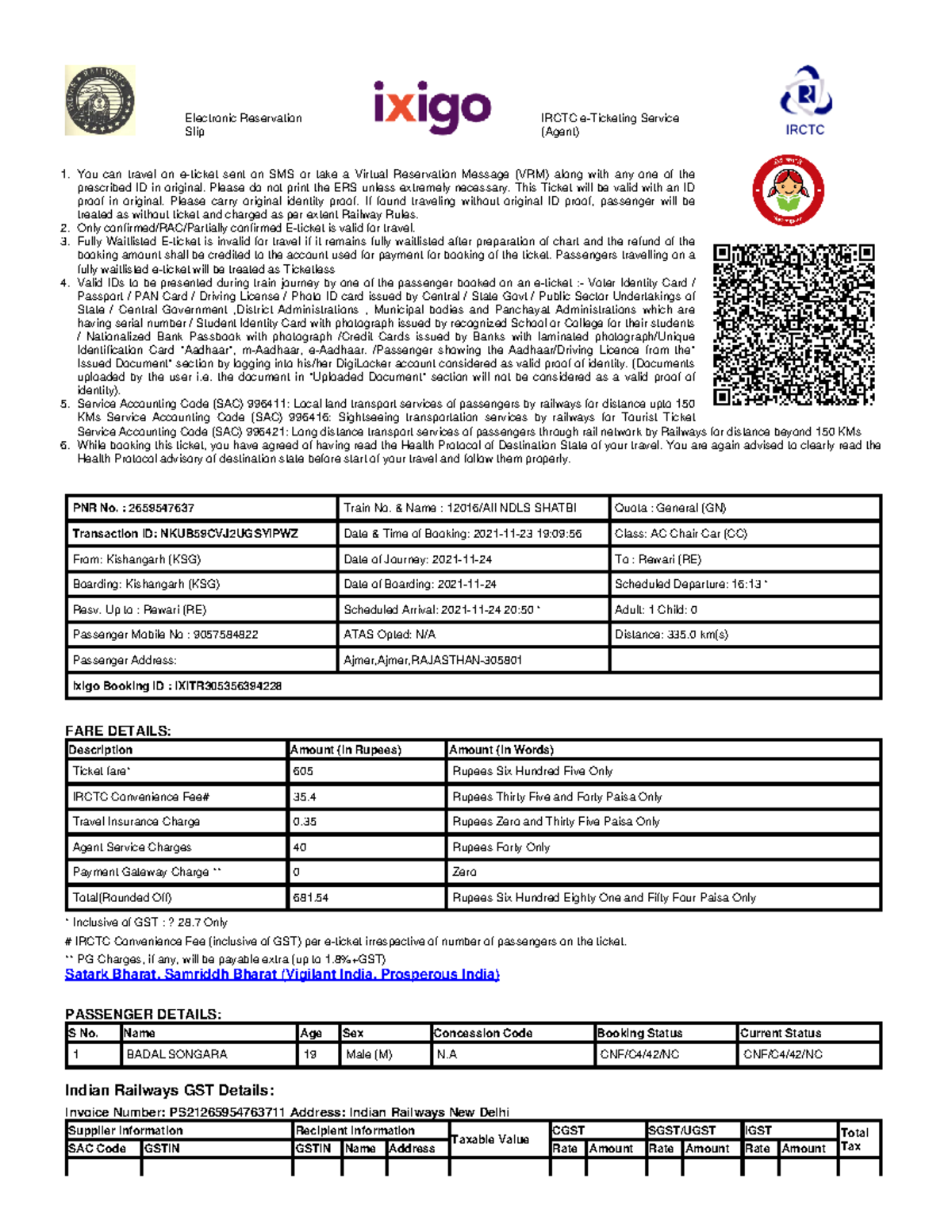 2659547637 - Notes - 1. 2. 3. 4. 5. 6. Electronic Reservation Slip ...