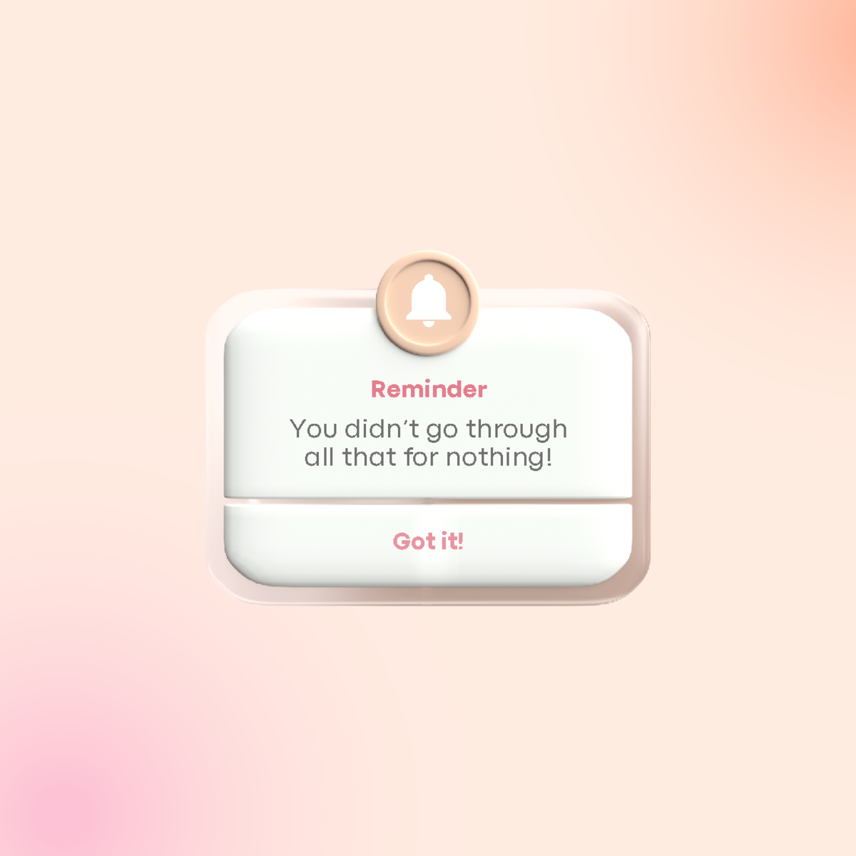 Peach Minimalist Positive Reminder Instagram Post - actividad ...