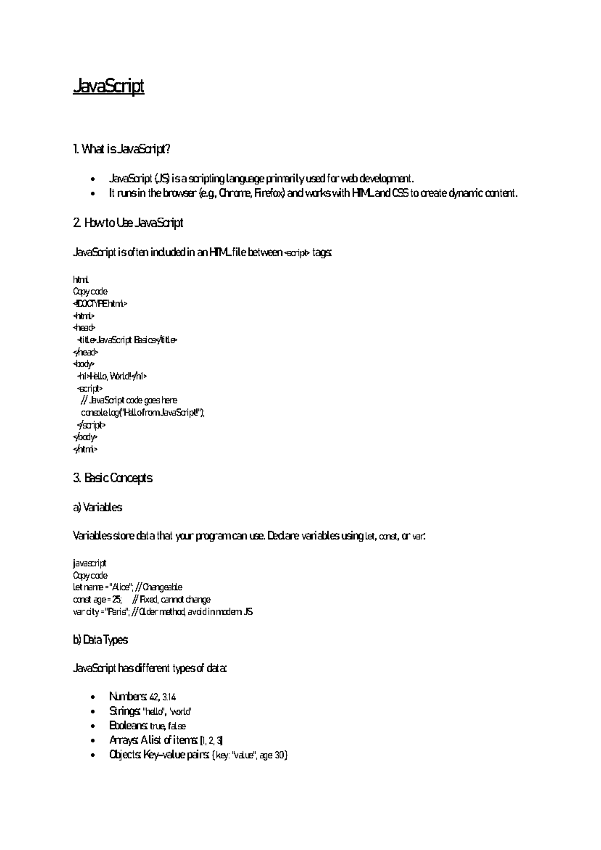 Notes-Javascript - Javascript notes. More in-depth knowledge about it ...