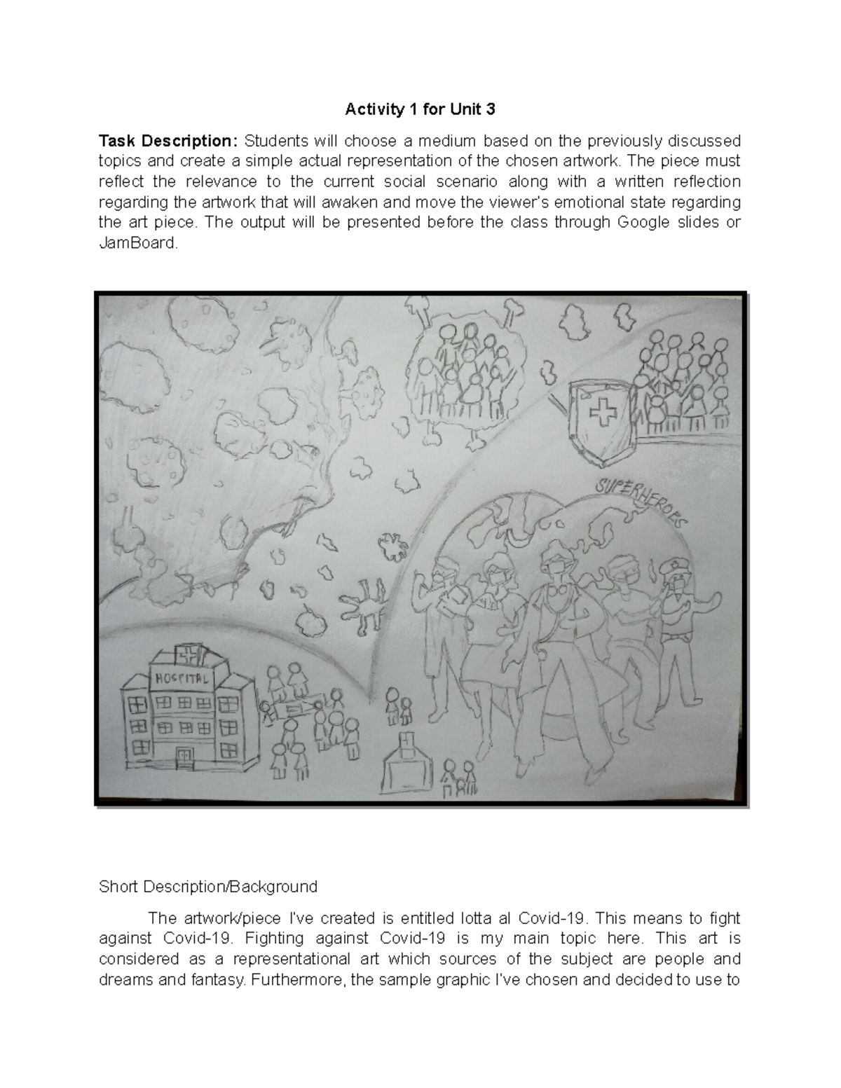 Reflection Art App - Activity 1 for Unit 3 Task Description: Students ...