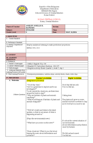 ARTS-10 Q4 M1 - arts - 10 Arts 10 Quarter 4 - Module 1 Theatrical Forms ...