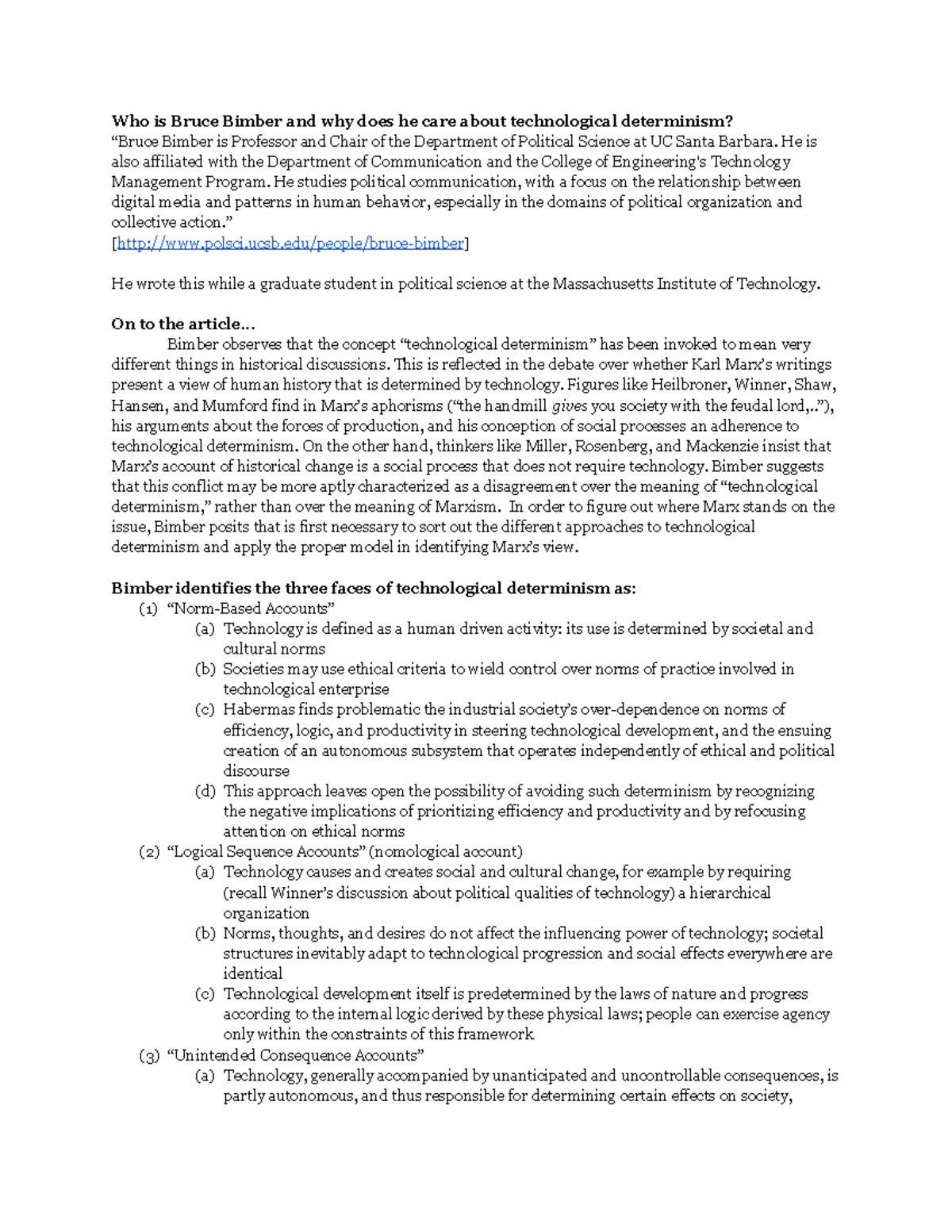 Bruce Bimber Presentation - Who is Bruce Bimber and why does he care ...