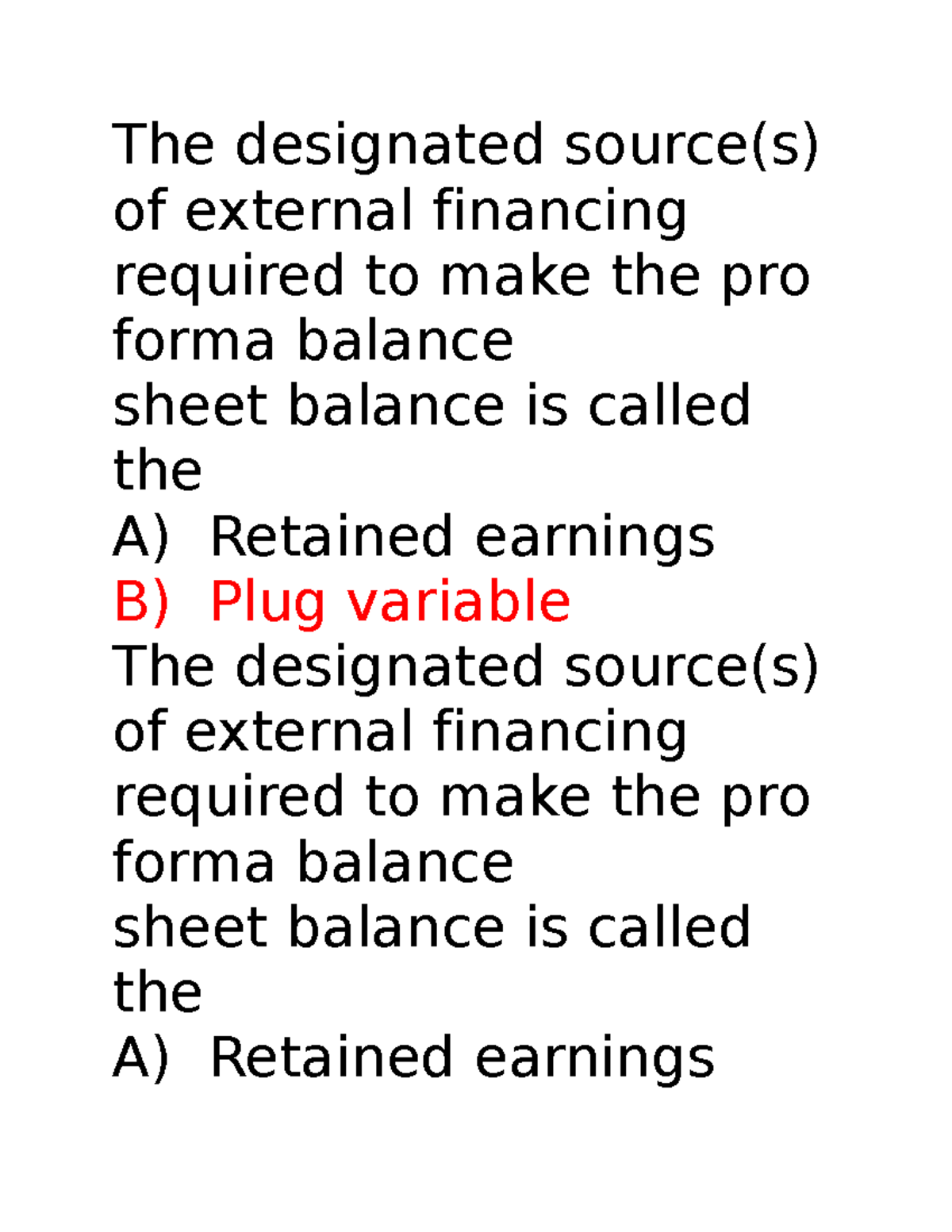 BFIN c sheet - notin - The designated source(s) of external financing ...
