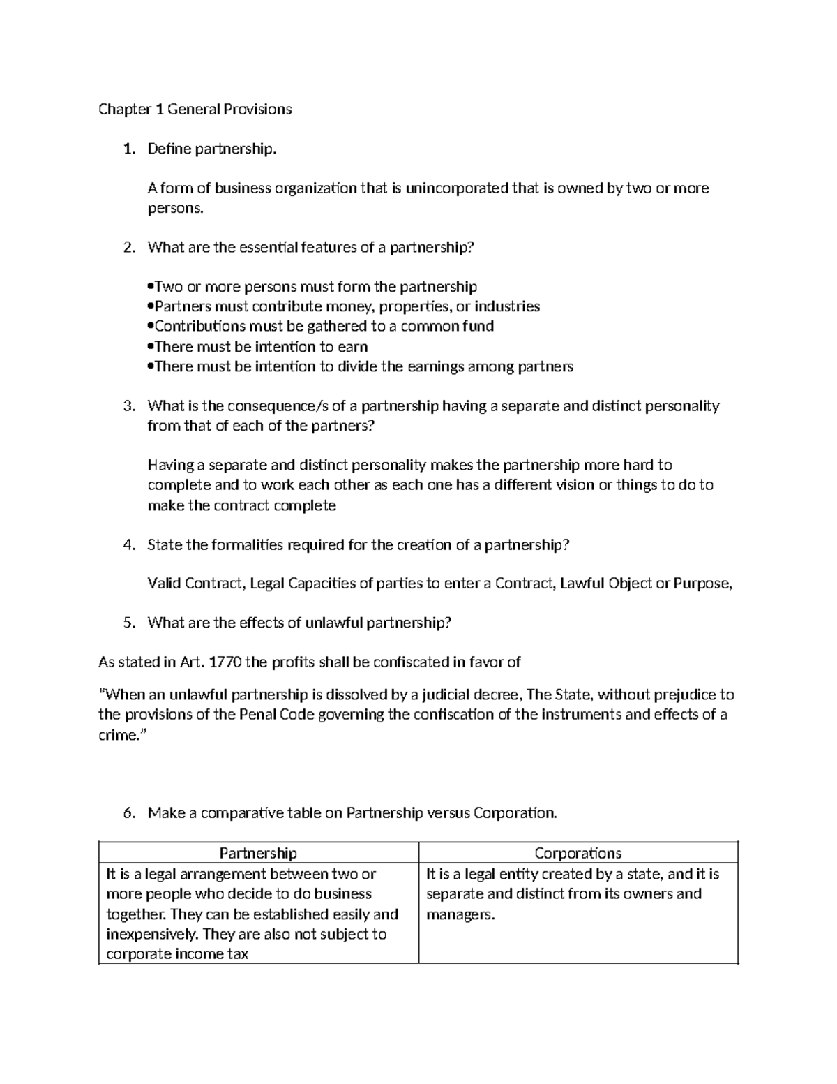 Summary Notes on Chapters 1 and 2 - Chapter 1 General Provisions 1 ...