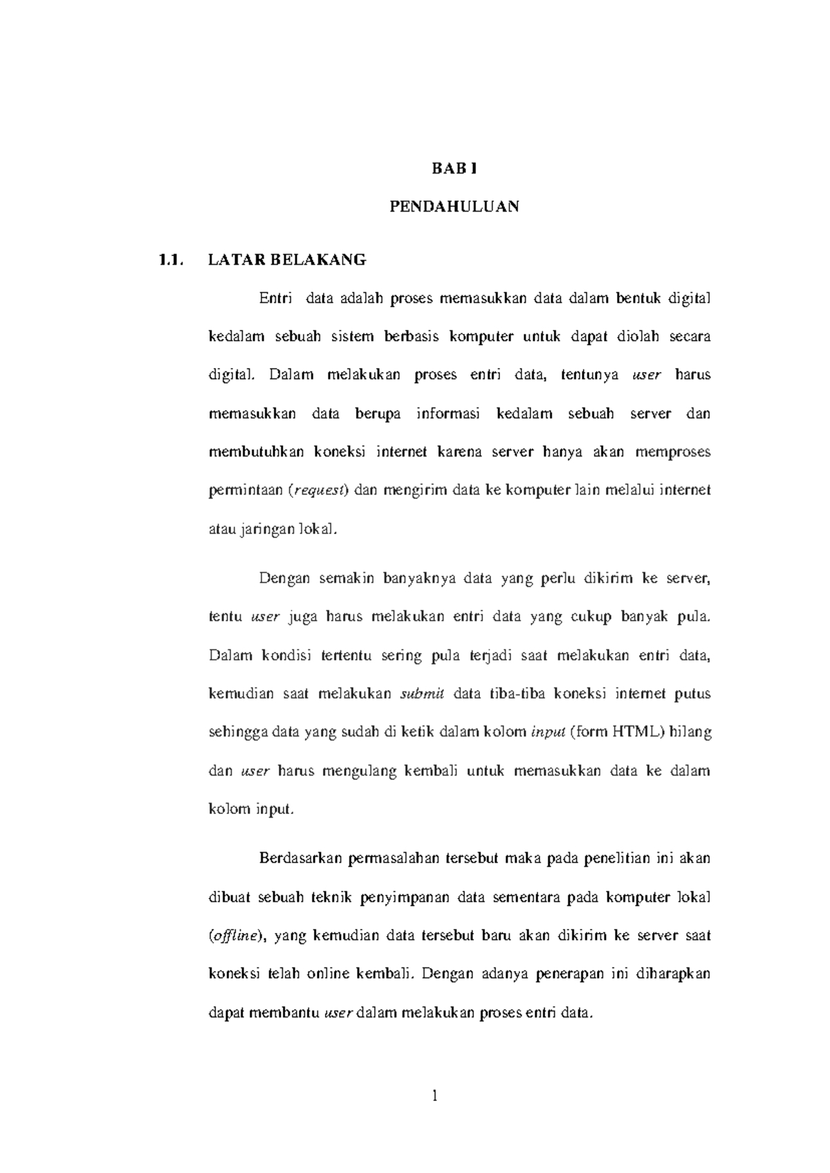 2 165410107 BAB I - Muhammad Bilal Ridwanurrahman - 1 1. BAB I ...