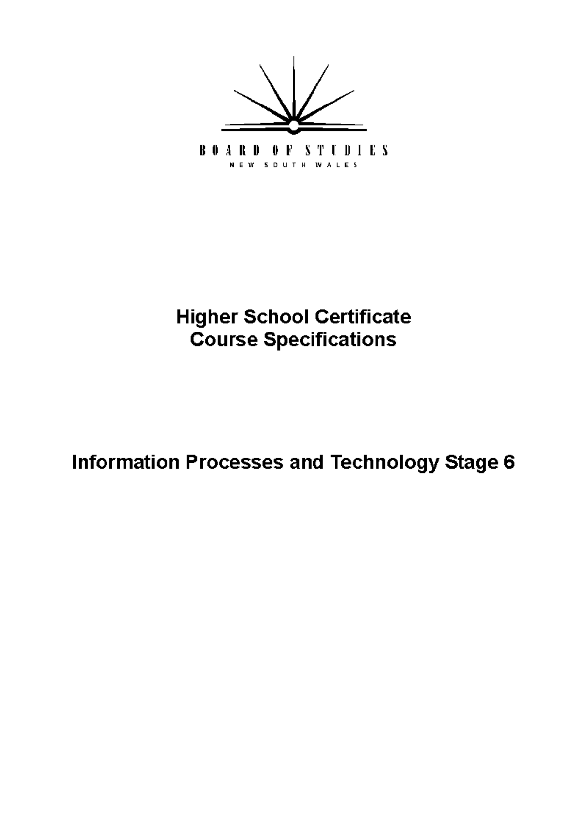 Information Processes And Technology Course Specifications Higher information-processes-and-technology-course-specifications-higher
