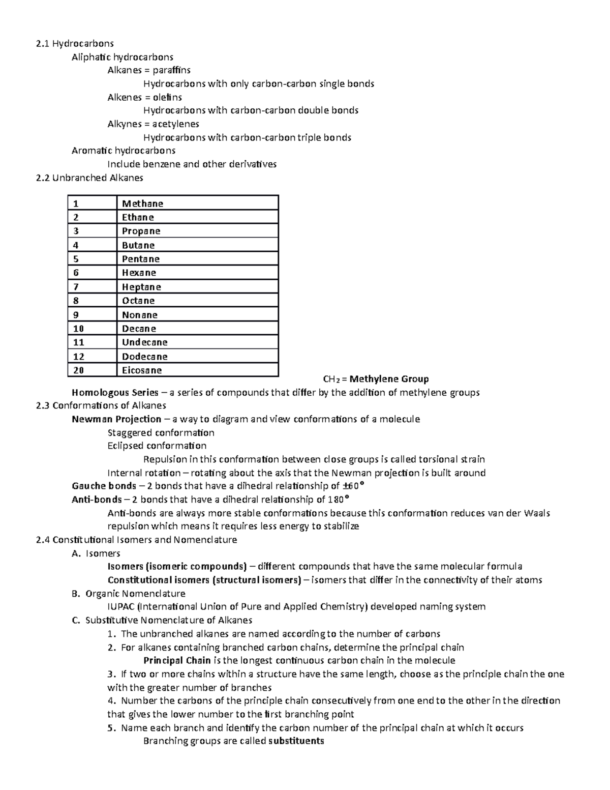 Orgo Notes - Chapter 2 - Summary Solutions Manual to Accompany Organic ...