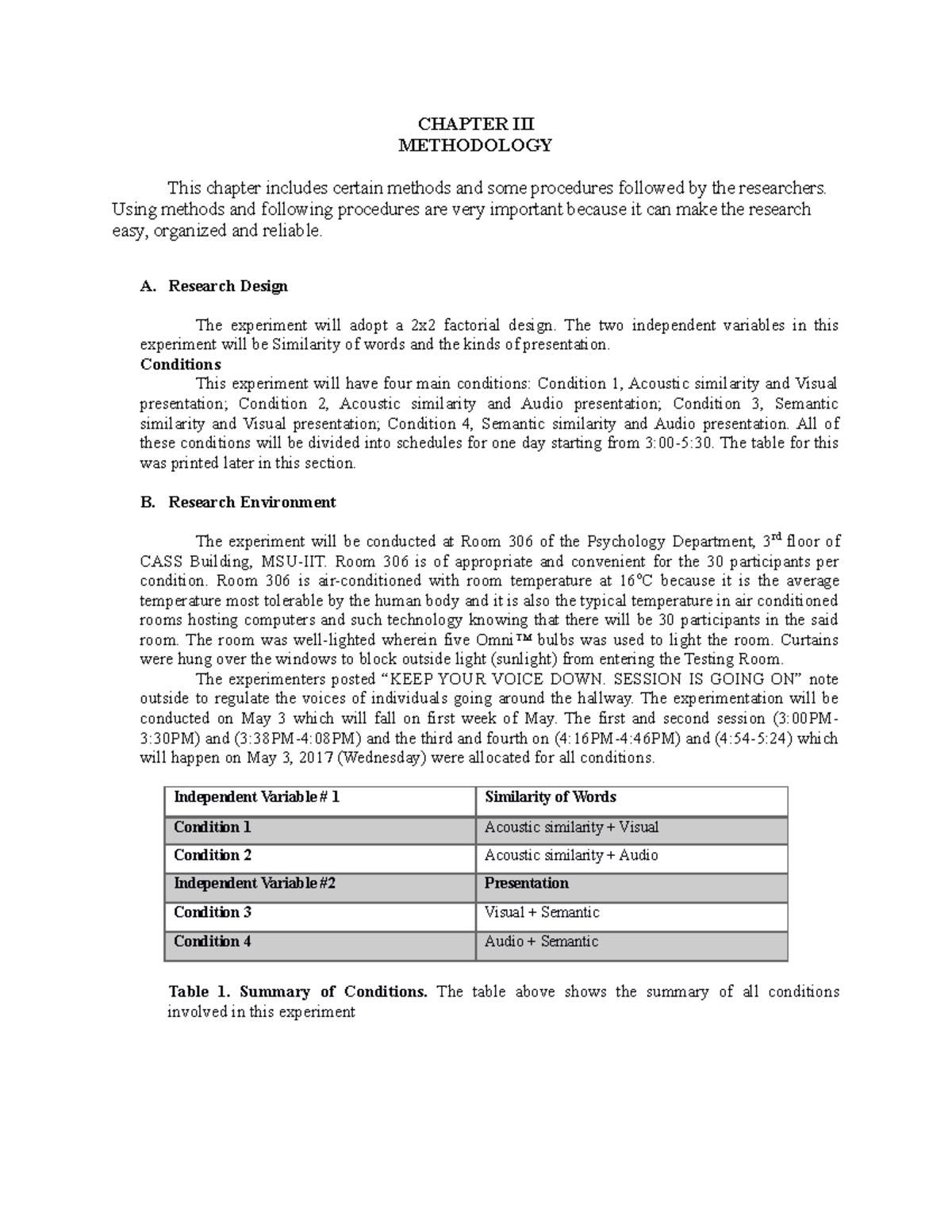 Chapter III Methodologyx 2 - CHAPTER III METHODOLOGY This chapter ...