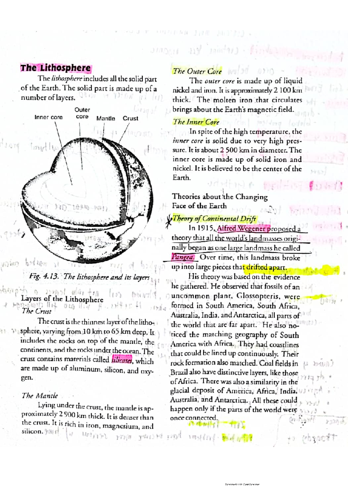 The Lithosphere Lecture Note - Biology - Studocu