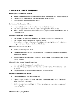 10 Principles IN Financial Management - 10 PRINCIPLES IN FINANCIAL ...