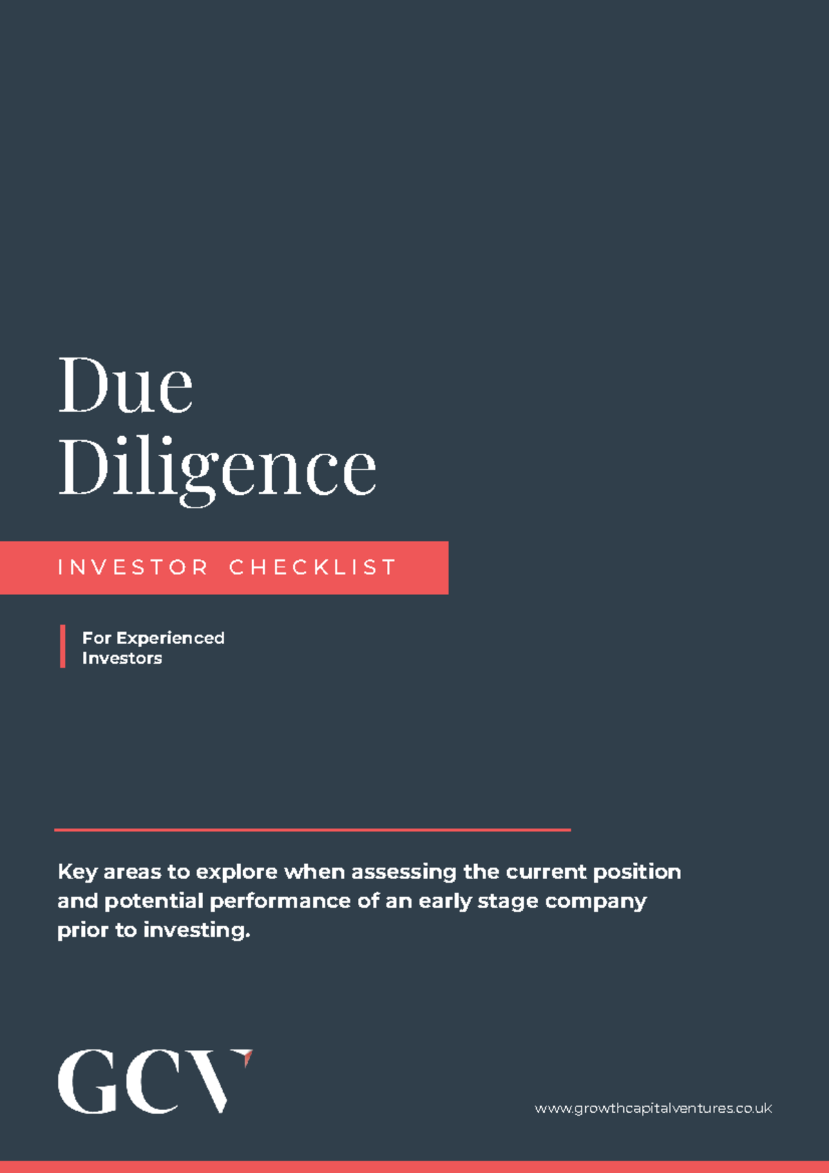 Investor Due Diligence Checklist - Due Diligence For Experienced ...