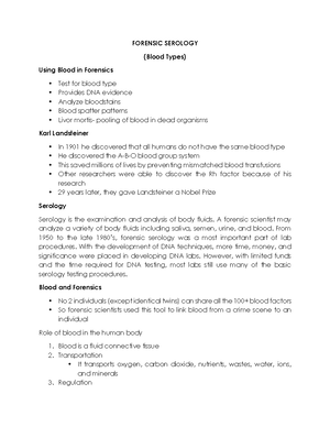 Crime Scene Investigation and Evidence Collection - Forensic Biology ...