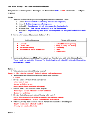 Islamic Gunpowder Empires Webquest - Google Docs - Name: Islamic ...