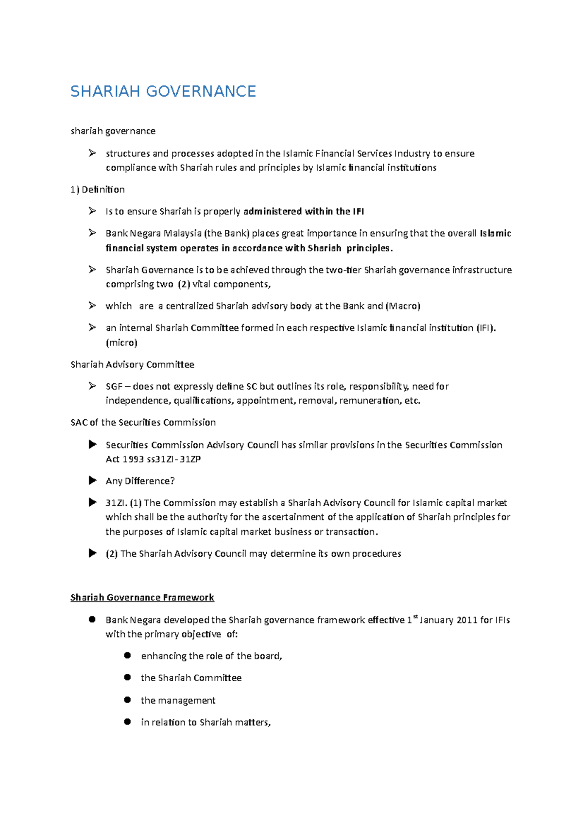 (4) Shariah Governance - SHARIAH GOVERNANCE shariah governance ...