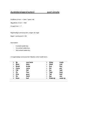 Samenvatting Engels Unit 1,2 en 3 - Unit 1 Lidwoorden a/an (TB blz. 21 ...
