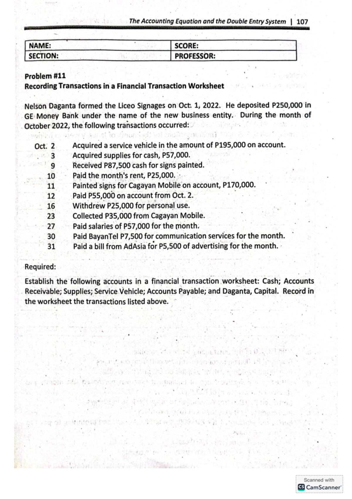 Att - For helping - The Accounting Equation and the Double Entry System ...