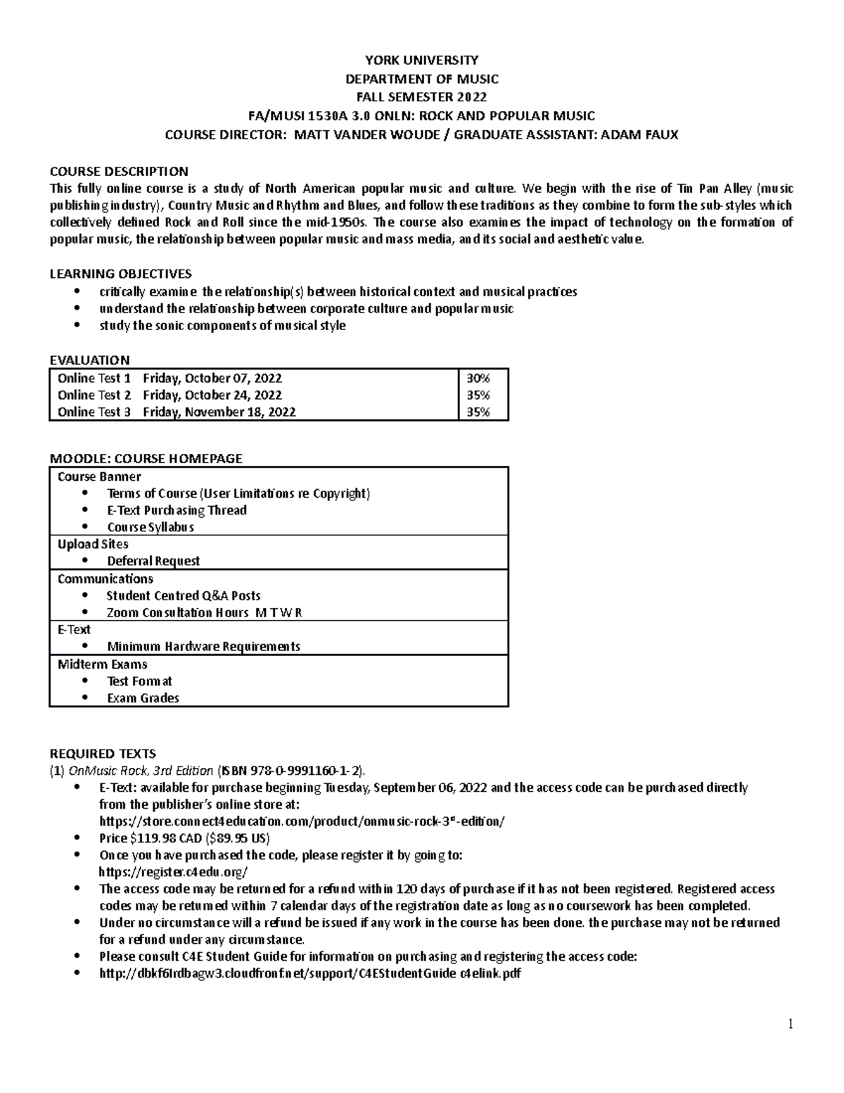 Syllabus 1530 3.0 ONLN F20 - YORK UNIVERSITY DEPARTMENT OF MUSIC FALL ...