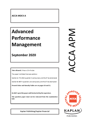 PM-S24-Notes - performance management notes - ACCA Performance ...