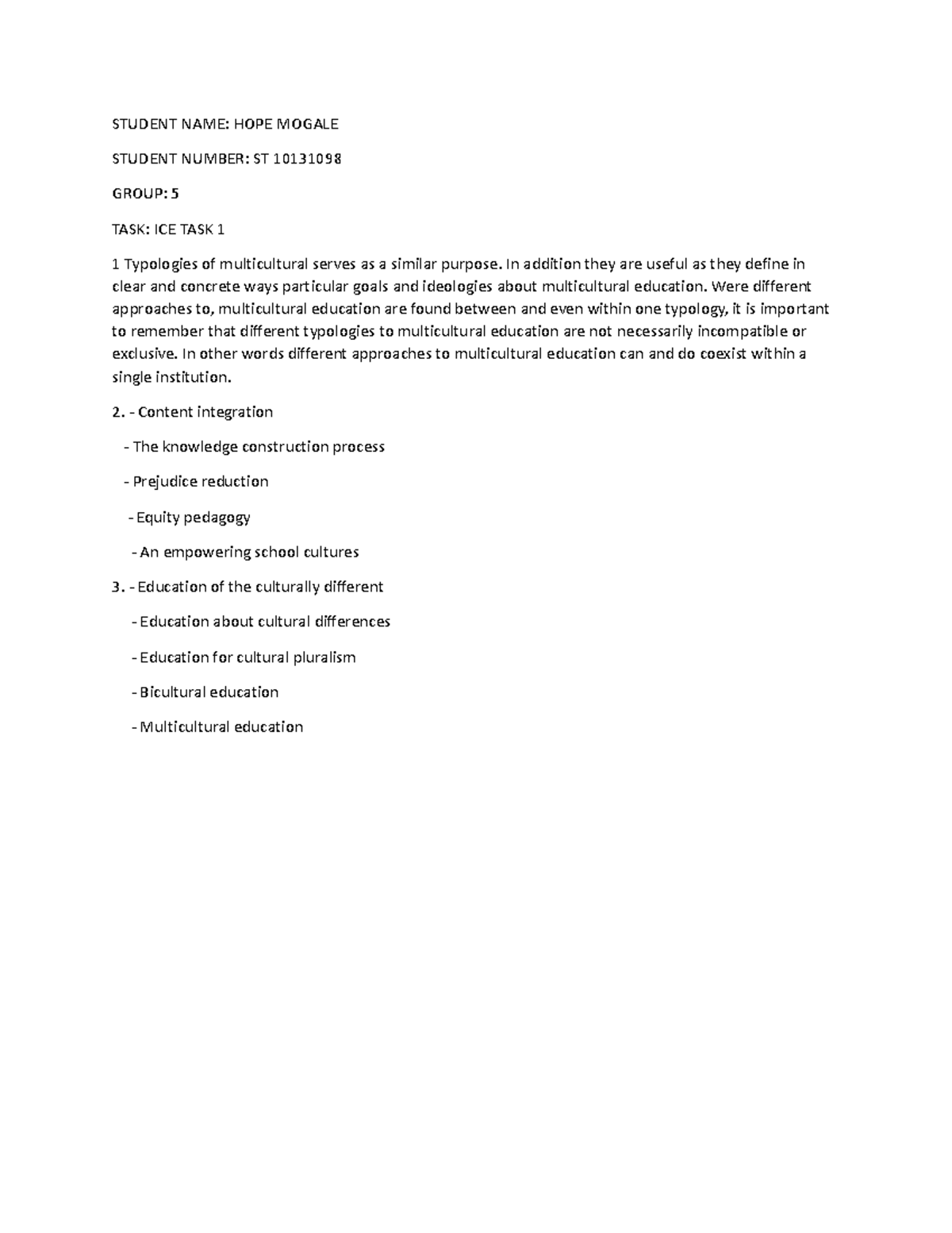 MCED ICE TASK 1 - Assistive Tasks To Academic Assessment - STUDENT NAME ...