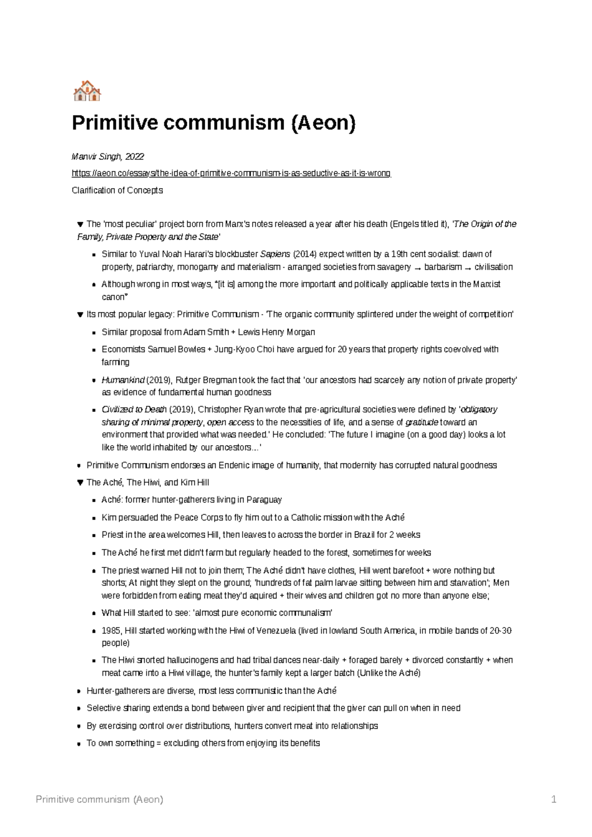 Primitive communism (Aeon) - ’ He concluded: ‘The future I imagine (on ...