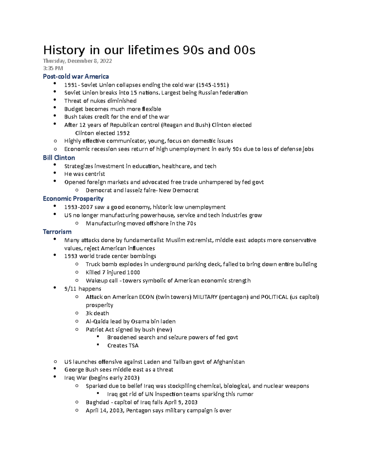 Historyinourlifetimes 90s-00s hist2112 - History in our lifetimes 90s ...