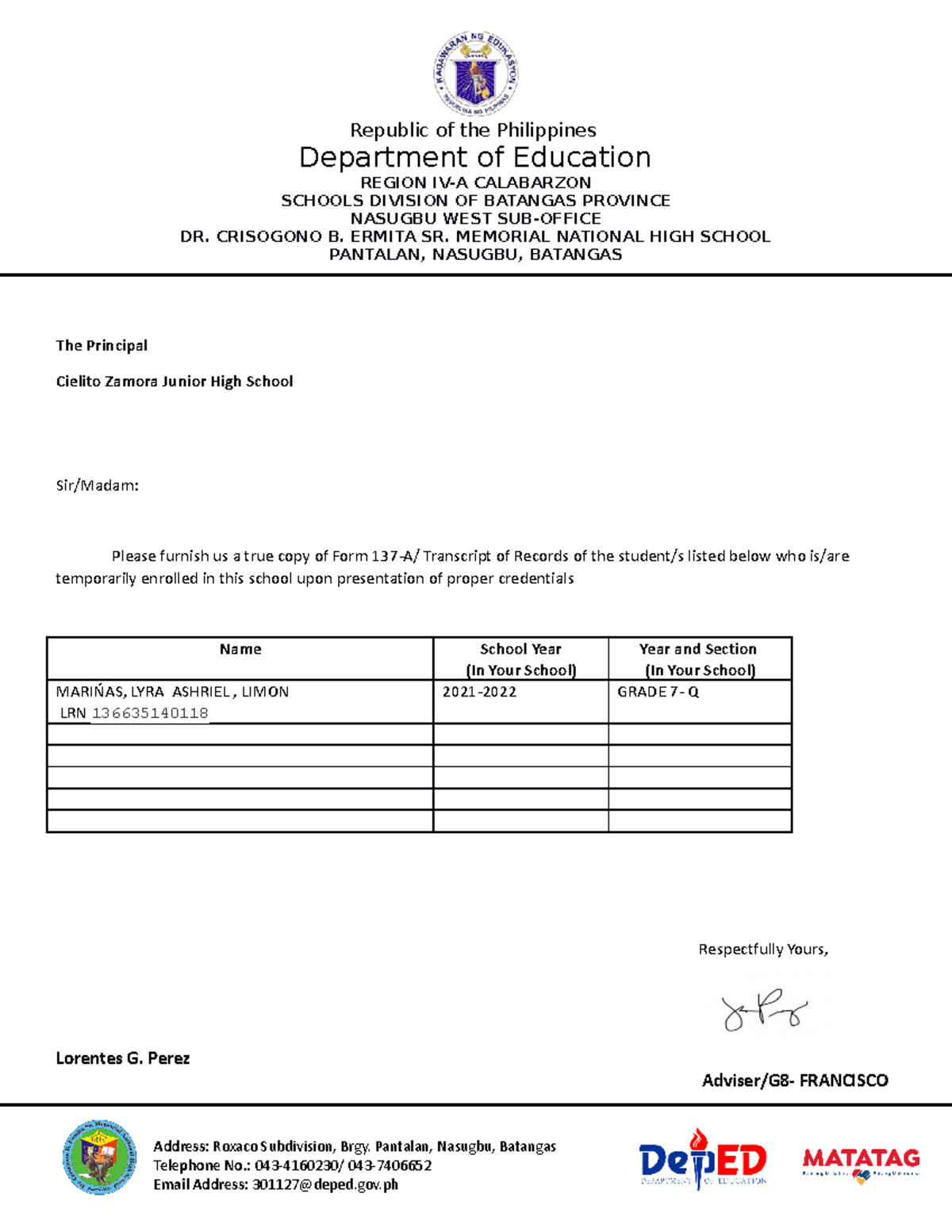 Request-FORM- Marinas - Republic of the Philippines Department of ...