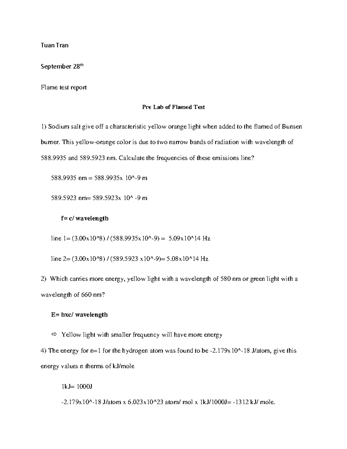 Lab3-merged - Chem201 - Tuan Tran September 28th Flame test report Pre ...