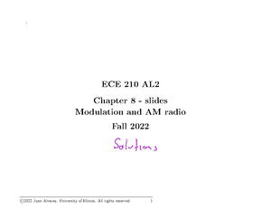 Ece210 chapter 08 slides sol02 - Envelope detection of AM signals ...