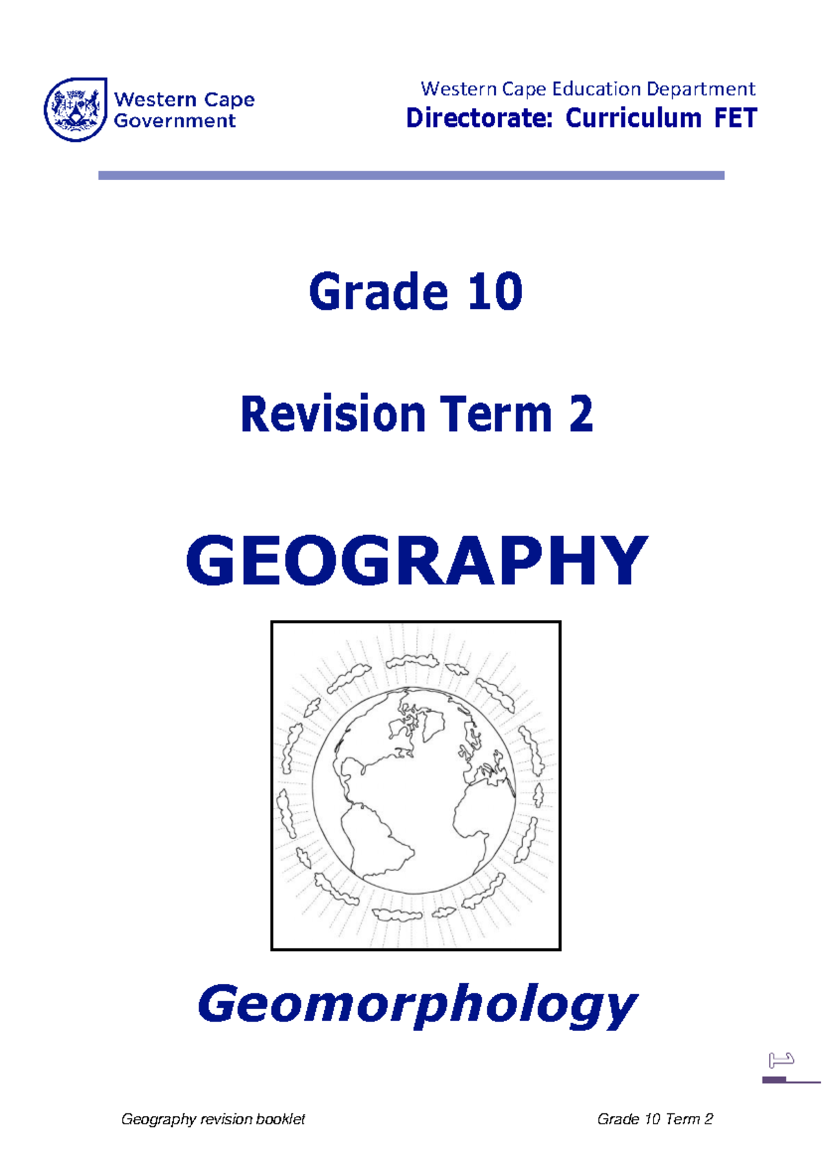 Grade 10 Geography Revision TERM 2-1 - Western Cape Education ...