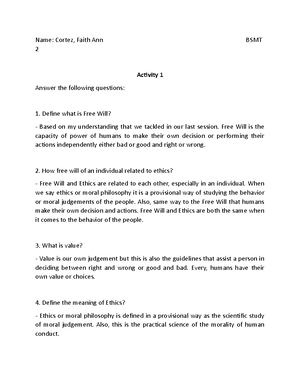 Activity 1 Parasitology - Activity 1 COLLECTION AND PRESERVATION OF ...