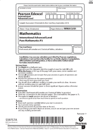 International A Level Mathematics Pure Mathematics 3 Student Book ...