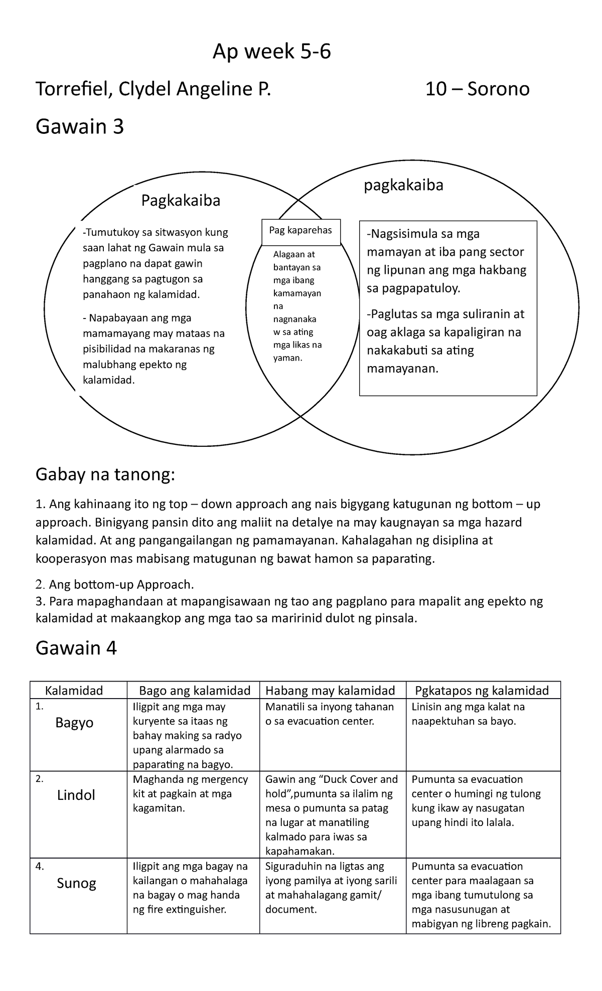 Ap week 5-6 ANSWERS - Ap week 5- Torrefiel, Clydel Angeline P. 10 ...