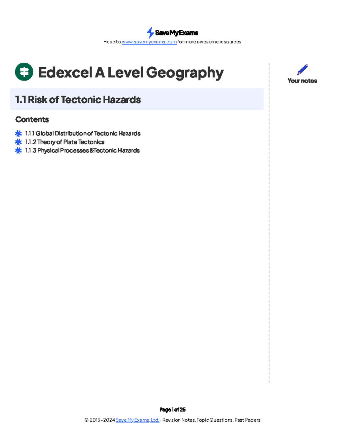 JEdf RMQma-a GPPev - tectonics - Page 1 of 25 Edexcel A Level Geography ...