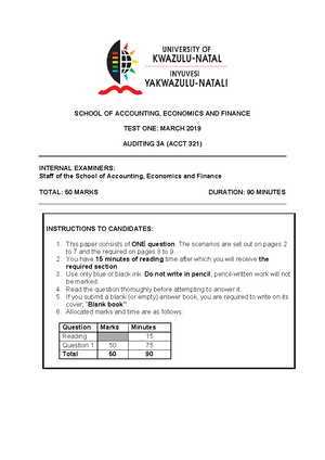 Unseen tutorial solutions - ACCT321 - Studocu