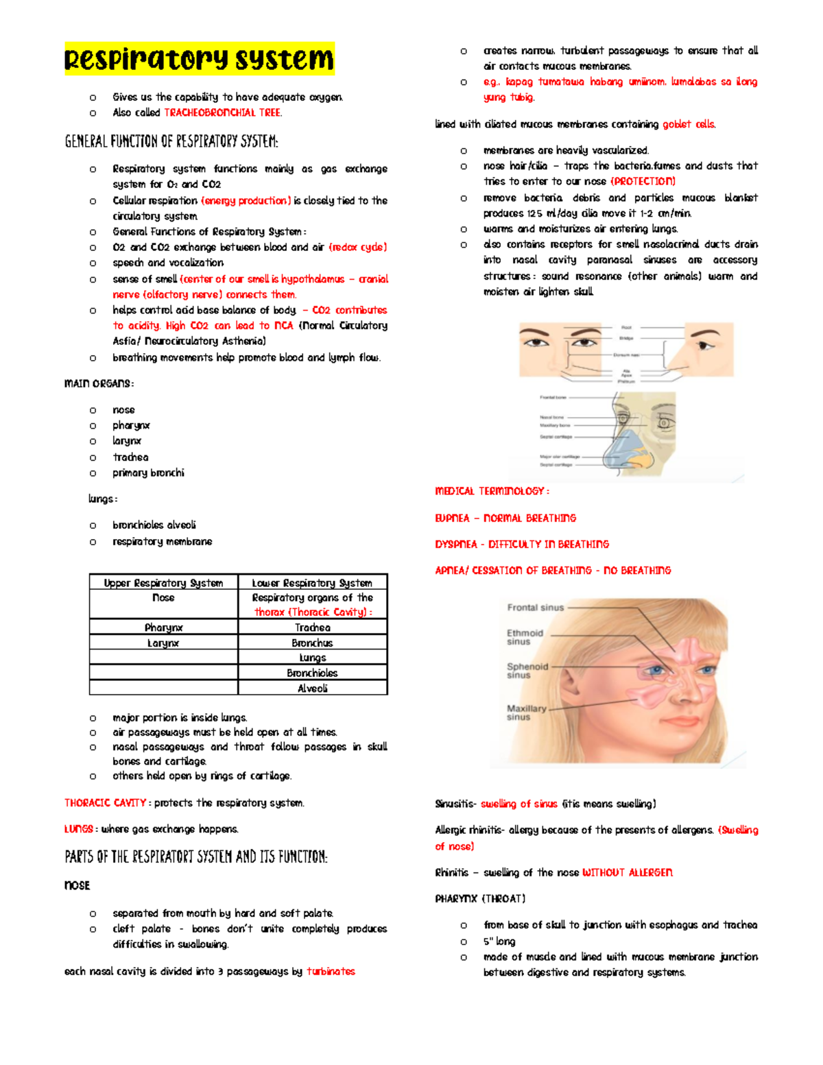 Respi- Print - This for students only studying nursing - Respiratory ...