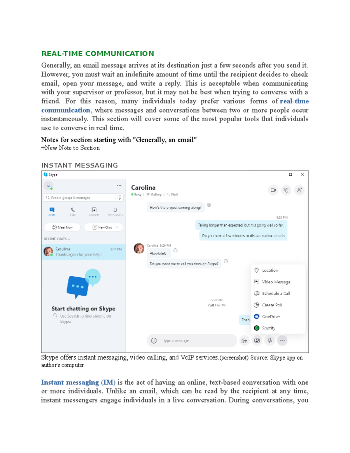Chapter 86-REAL-TIME Communication - REAL-TIME COMMUNICATION Generally ...