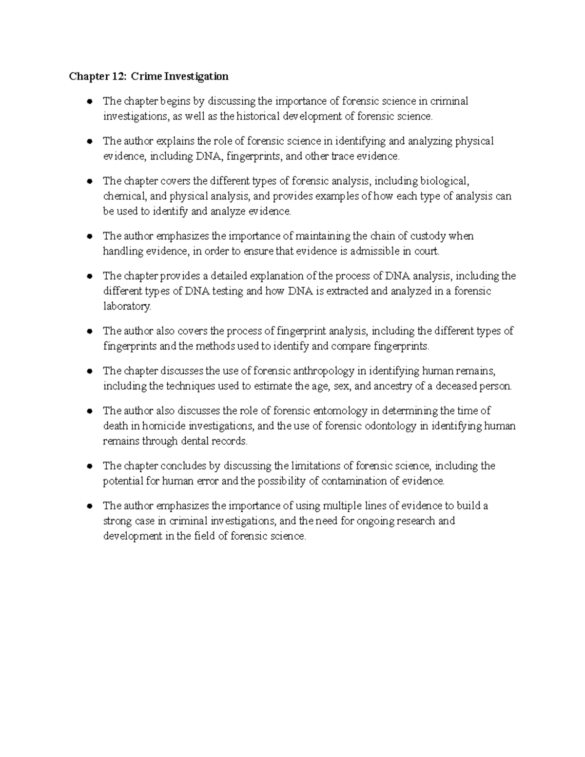ANTH 246 Chapter 12 - ANTH 246 Notes for Ch 12 - Chapter 12: Crime ...