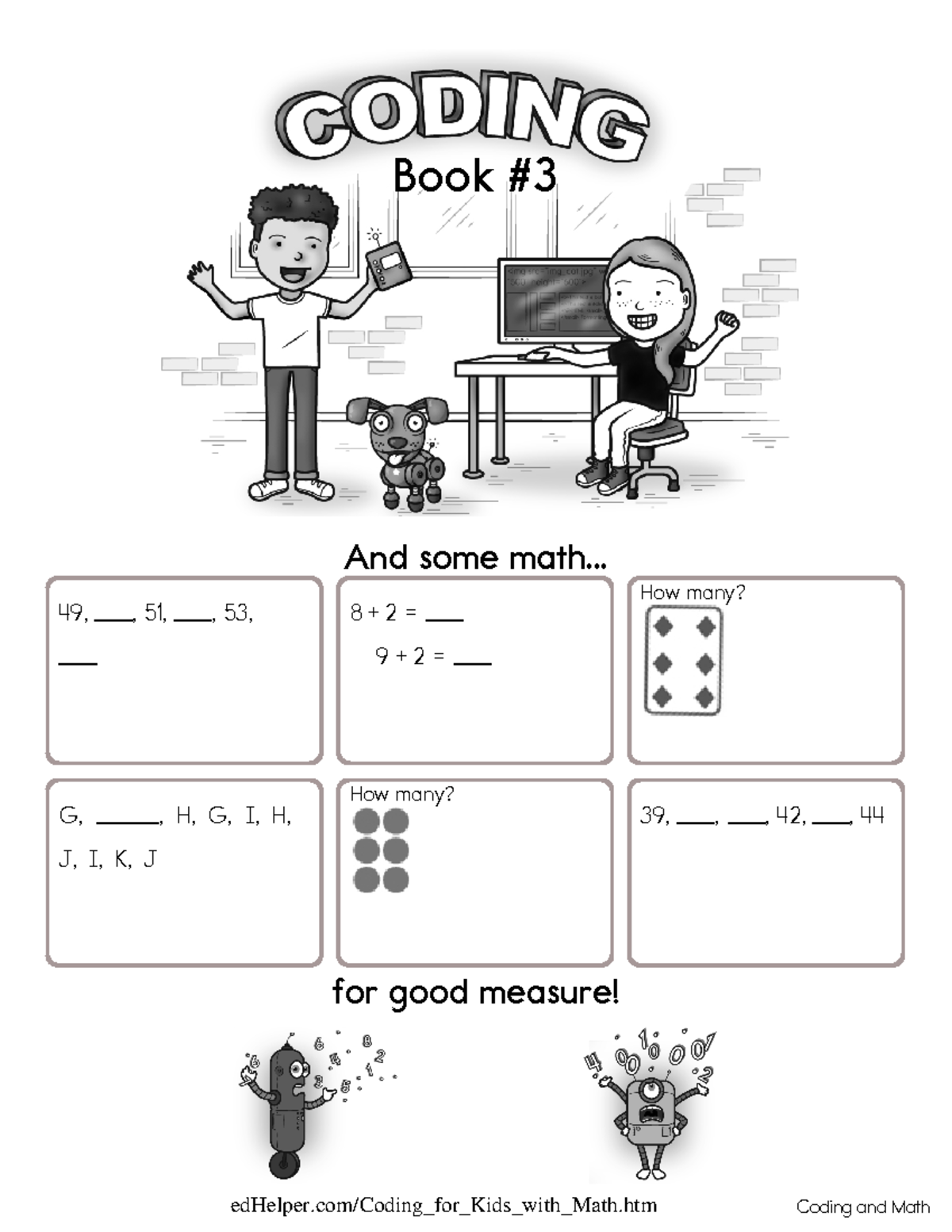 1st grade coding for kids with math workbook 1 - %RRN $QG VRPH PDWK ...